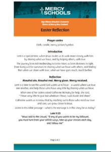 Easter Reflection Resource - Mercy Schools